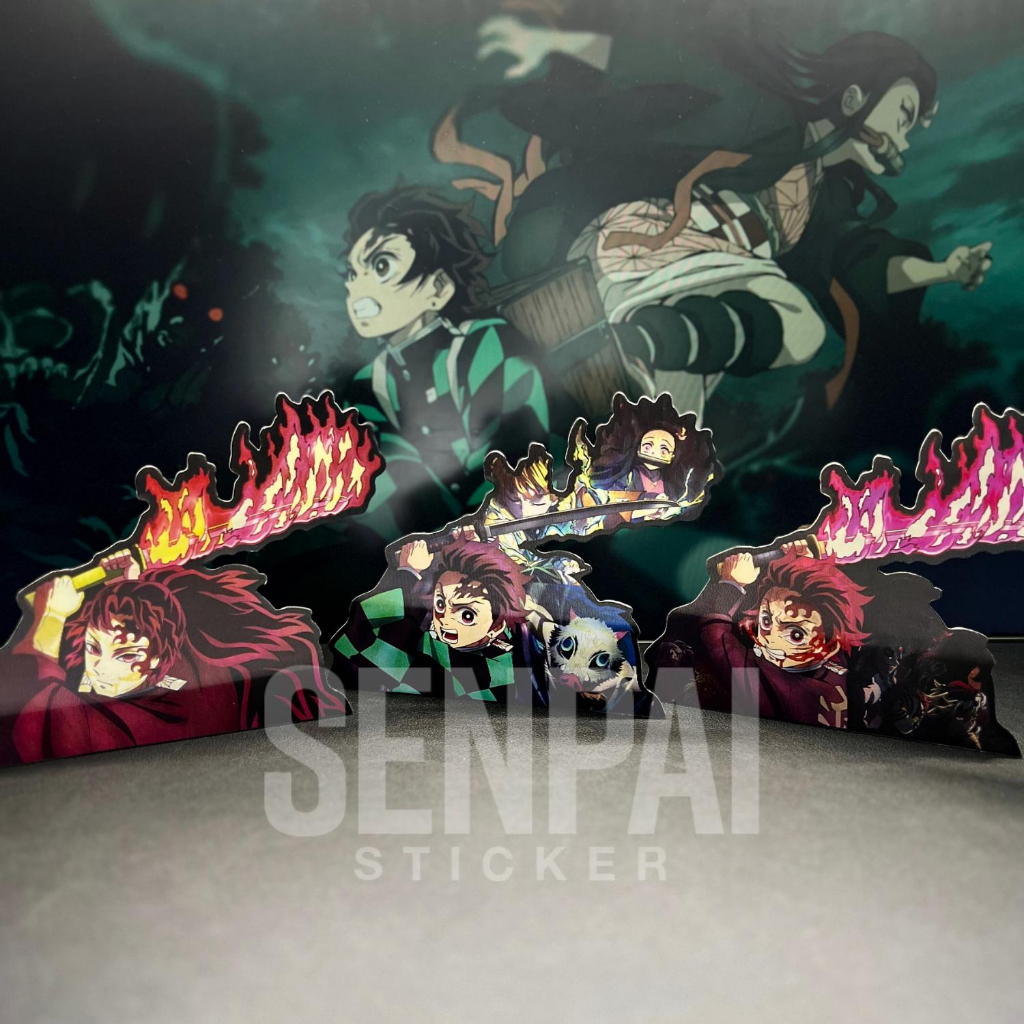 Jual Demon Slayer SENPAI STICKER Stiker Anime 3D TER MURAH Kimetsu no ...