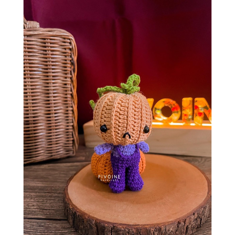 Jual Boneka Rajut Amigurumi Pumpkin Head Halloween Collection ...