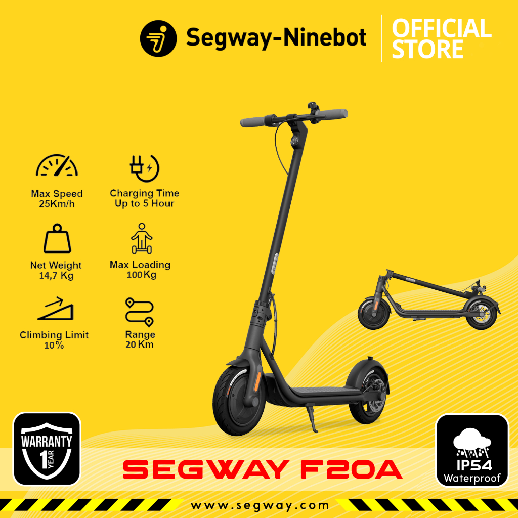 Jual Segway Ninebot KickScooter F20A / Skuter Listrik Lipat F20 A ...