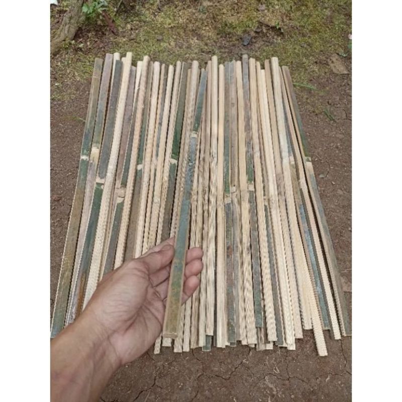 Jual Bambu bilah bambu pagar satuan tajir turus - pagar awi | Shopee ...