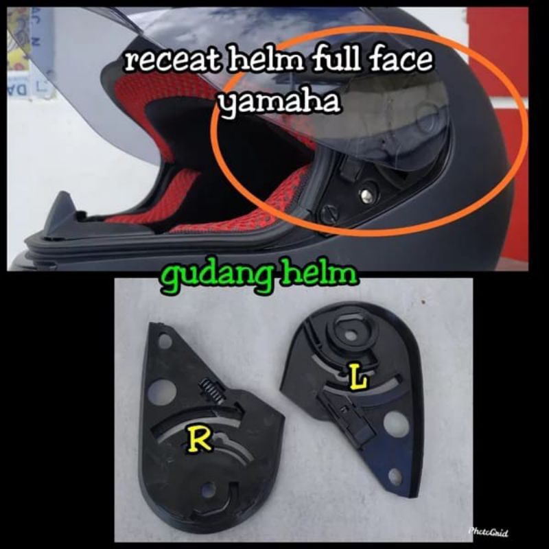 Jual Dudukan kaca helm yamaha full face. Rachet full face yam | Shopee ...