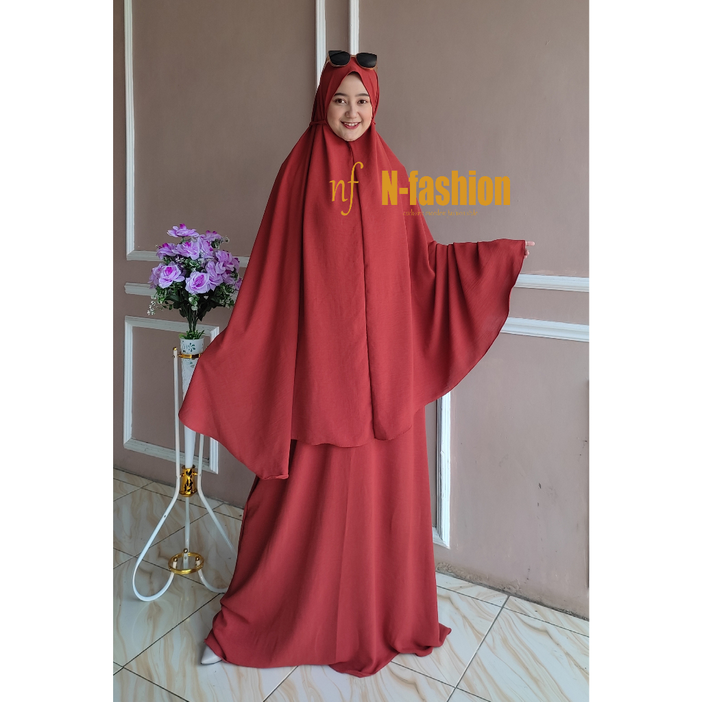 Jual shifana gamis syar'i crinkle jilbab besar/multifungsi bisa juga ...