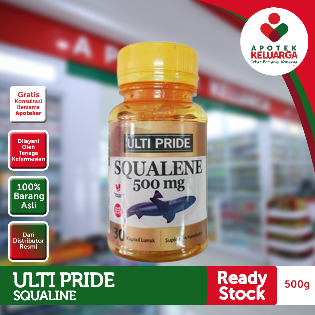 Jual ULTI PRIDE SQUALENE 500 MG BOTOL 30 KAPSUL | Shopee Indonesia