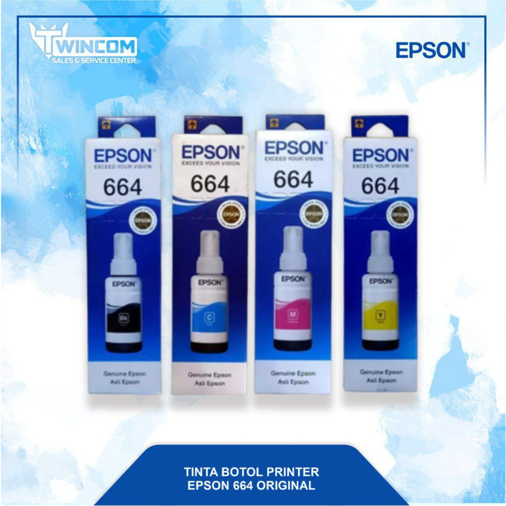 Jual TINTA BOTOL PRINTER EPSON 664 ORIGINAL | Shopee Indonesia