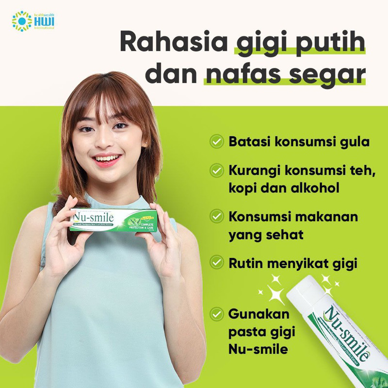 Jual NUSMILE Toothpaste Ekstrak Daun Sirih, Tea Tree Oil, & Klorofil ...