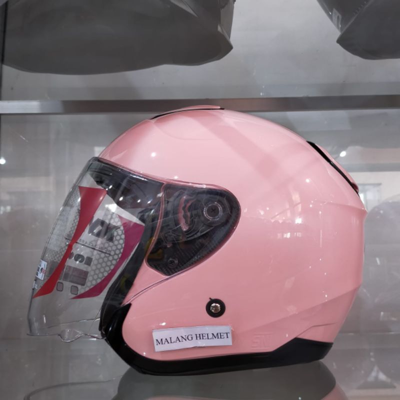 Jual Helm Half Face KYT Kyoto R Solid Light Peach | Shopee Indonesia