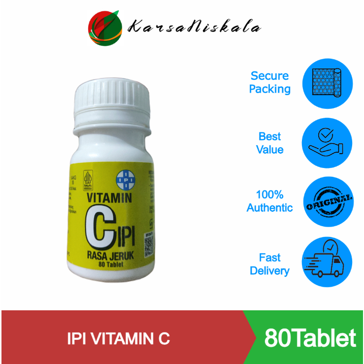 Jual VITAMIN C IPI 80 Tablet / Pcs CIPI Botol | Shopee Indonesia