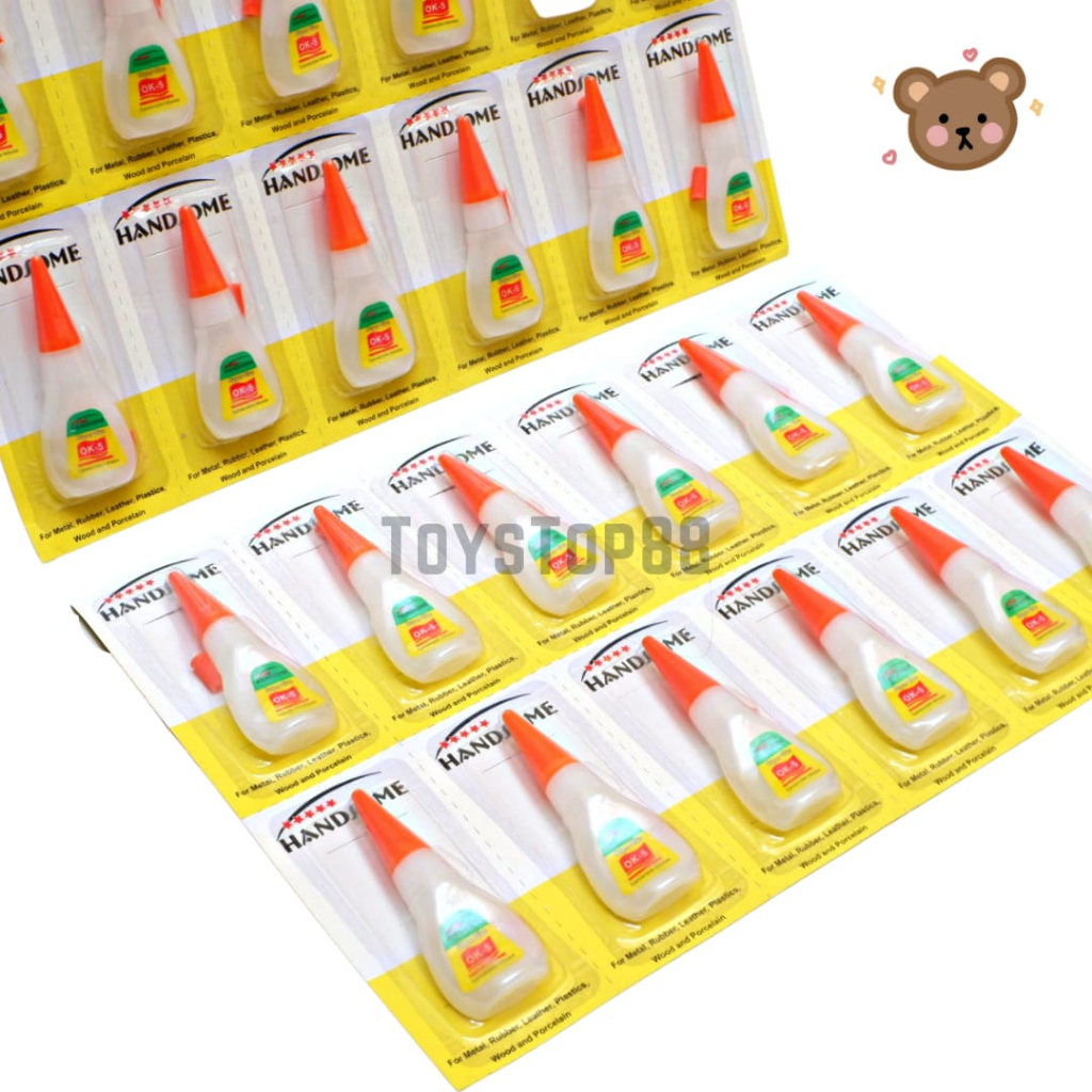 Jual Lem Korea Botol Renceng 5 gr - Lem Cair Handsome Serbaguna Tetes ...