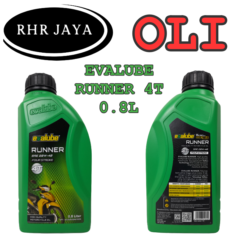 Jual Oli Evalube 4T Evalube RUNNER 4T SAE 20W/40 800 ml | Shopee Indonesia