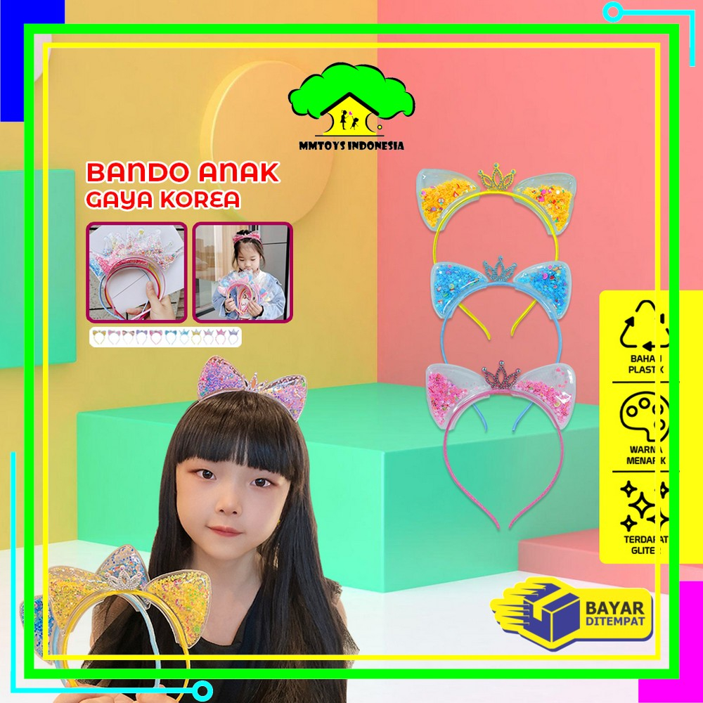 Jual MI-C900 Bando Anak Bentuk Telinga Kucing / Bando Mahkota Aksesoris ...