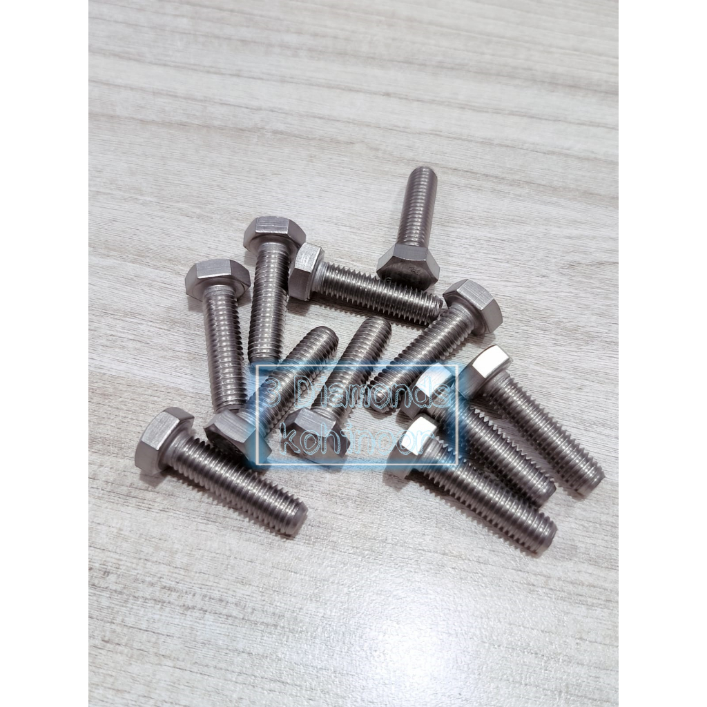 Jual BAUT HEXAGON STAINLESS SS304 M8 x 30 | Shopee Indonesia
