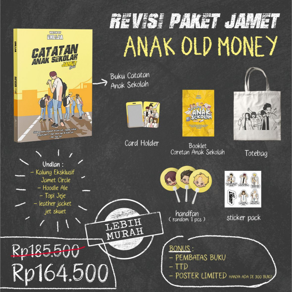 Jual Novel JAMET CIRCLE + Catatan Anak Sekolah - (Ehlija) (Merchandise ...