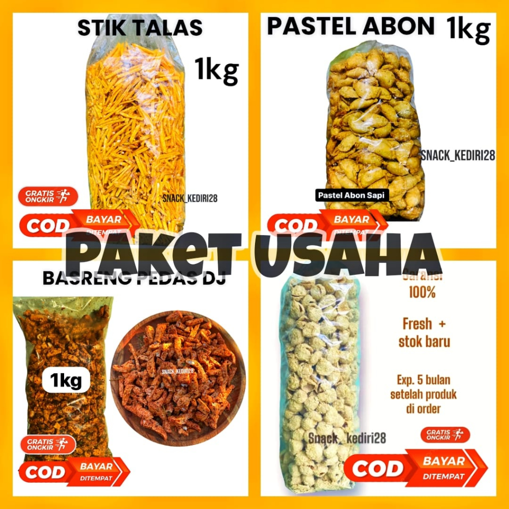 Jual Snack Grosir 1kg Snack Kiloan Paket Usaha 1kg | Shopee Indonesia