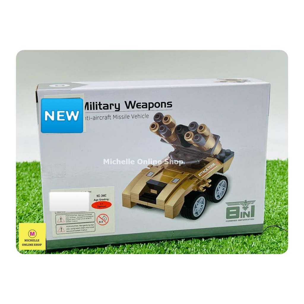 Jual Mainan Block Mobil Militer - Blocks Mobil Tank Edukasi Mainan Anak ...