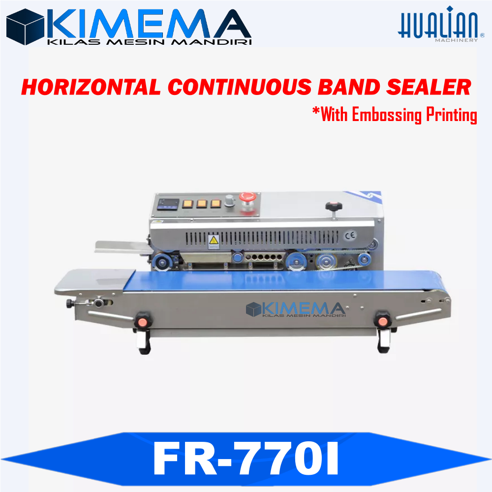 Jual Mesin Press Plastik Continuous Band Sealer dengan Embossing ...