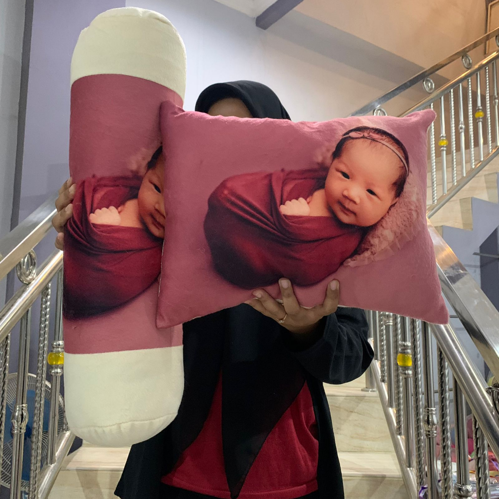 Jual ( 1 set ) Bantal Guling Set Anak Custom Foto Bebas Request ...