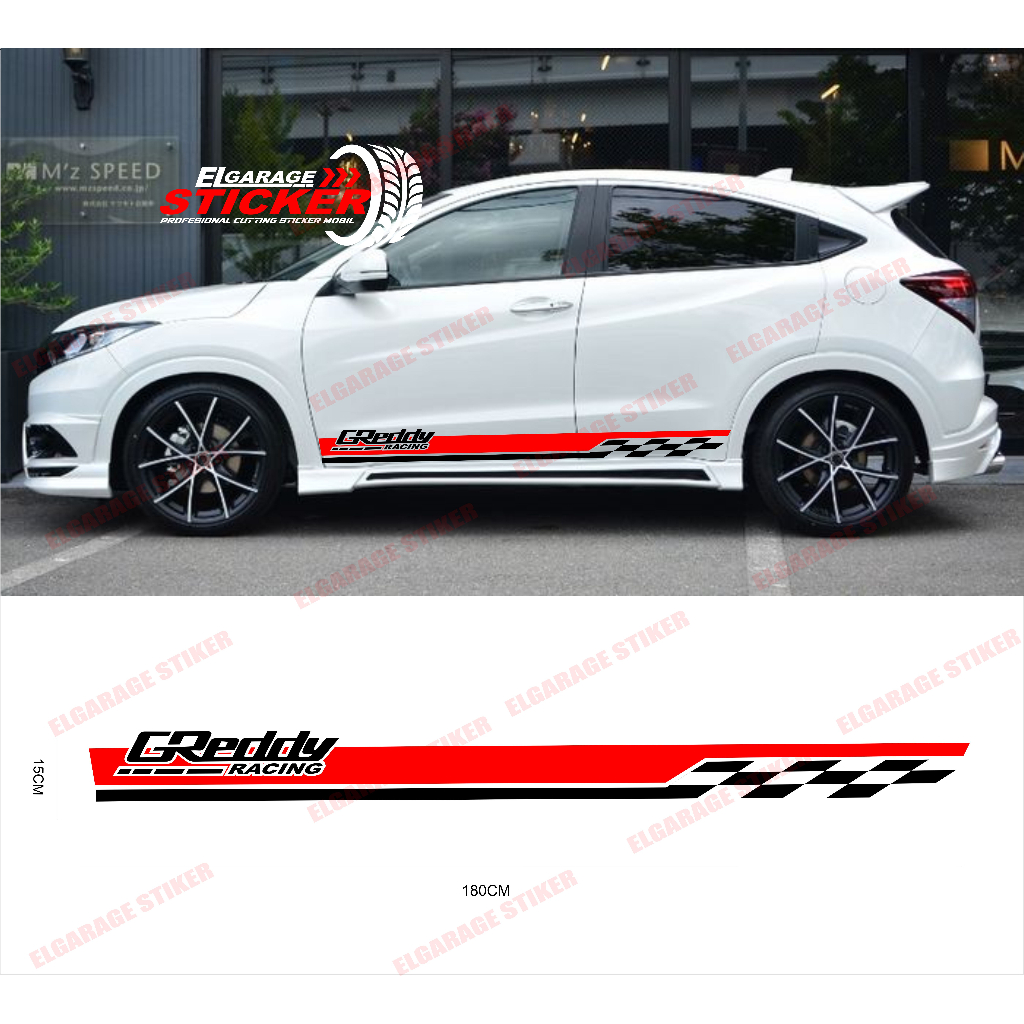 Jual stiker variasi samping mobil hrv brv crv greddy stiker list bawah ...