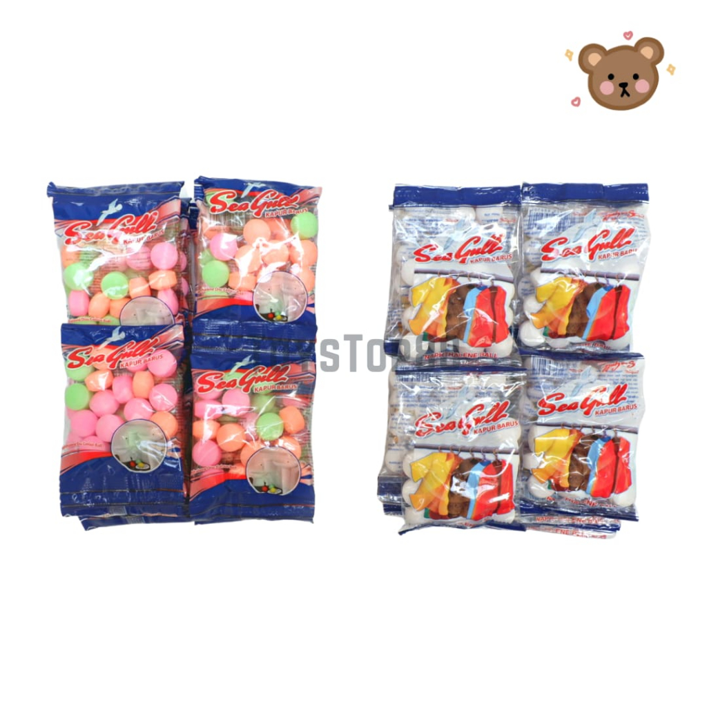 Jual Kamper Seagull Sachet 25gr - Naphthalene Set Putih & Warna Warni ...