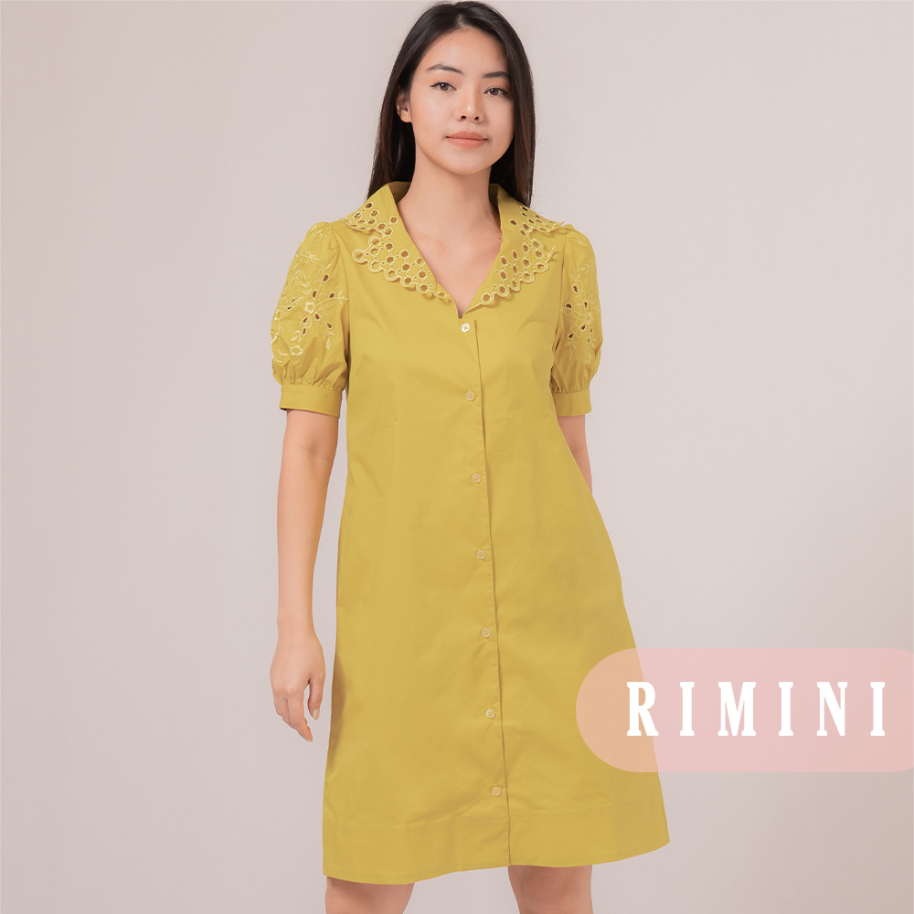 Jual RIMINI - Dress Remaja Formal Berkerah Lengan pendek Busui S-XL ...