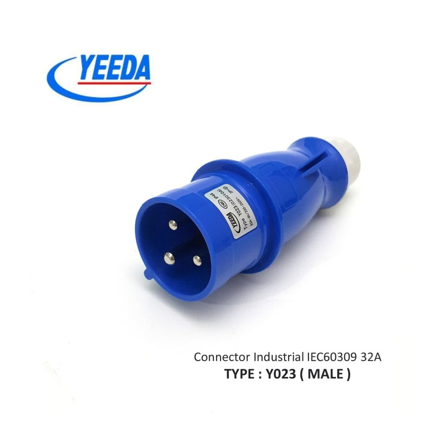Jual Yeeda Connector Industrial Plug IEC60309 32A 2P+E Male ...