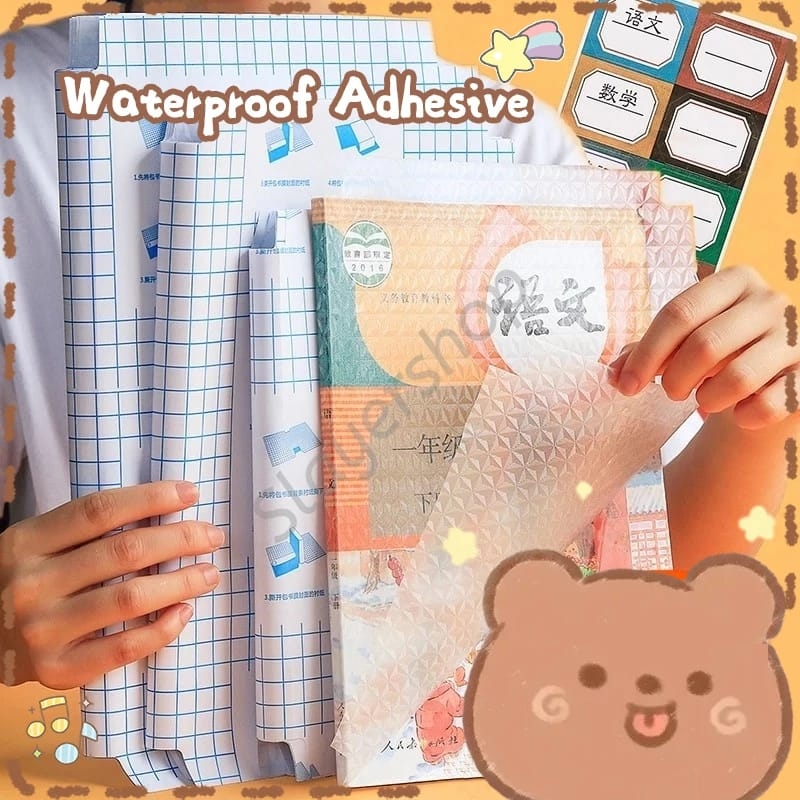 Jual [ASS] Sampul Buku Sticker PVC 10 Lembar Buku Pelajaran Anak ...