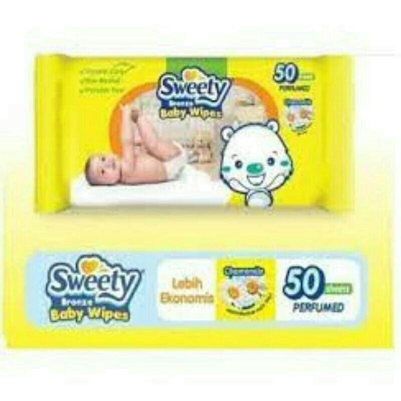 Jual Sweety Bronze Baby Wipes Tissue 50sheet | Shopee Indonesia