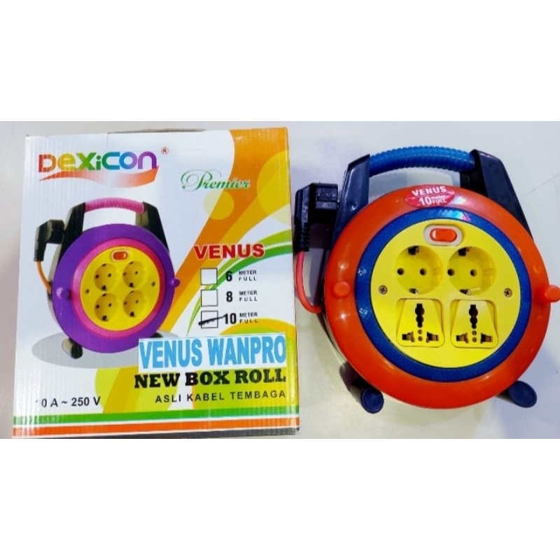Jual Stop kontak roll/Box kabel Venus/terminal colokan listrik 10M ...