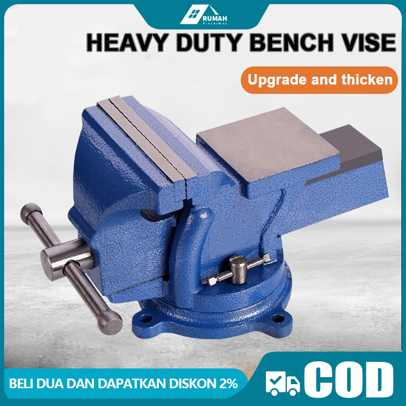 Jual Catok Paron Ragum Besi 3" 4" inch Bench Vice Vise Alat Jepit ...