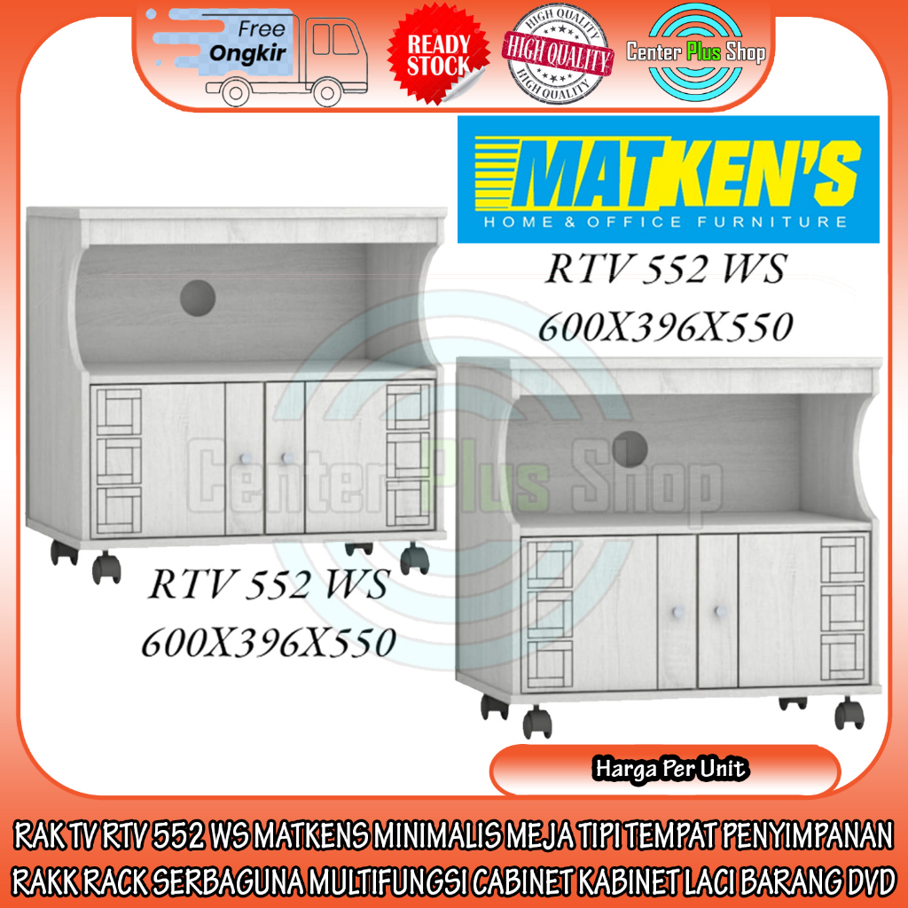 Jual [Instan] RAK TV KECIL RTV 552 WS MATKENS MINIMALIS RAK TIPI TEMPAT ...