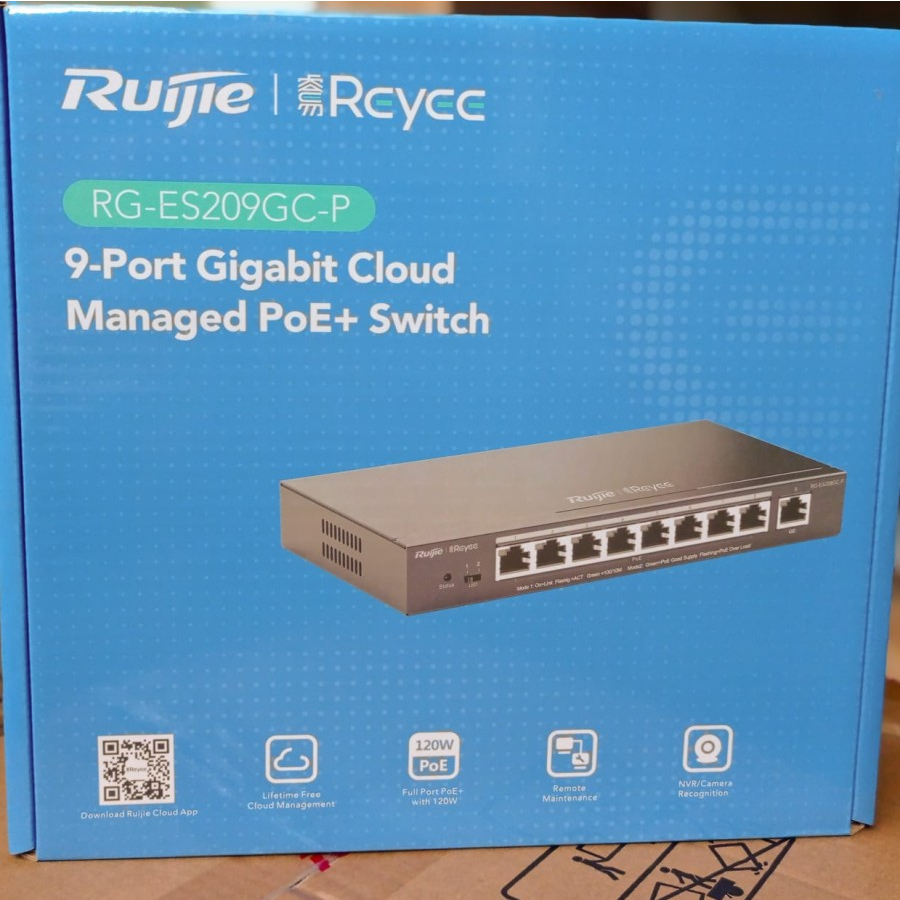 Jual Ruijie Reyee RG-ES209GC-P 9-Port Gigabit Smart POE Switch, 9 ...