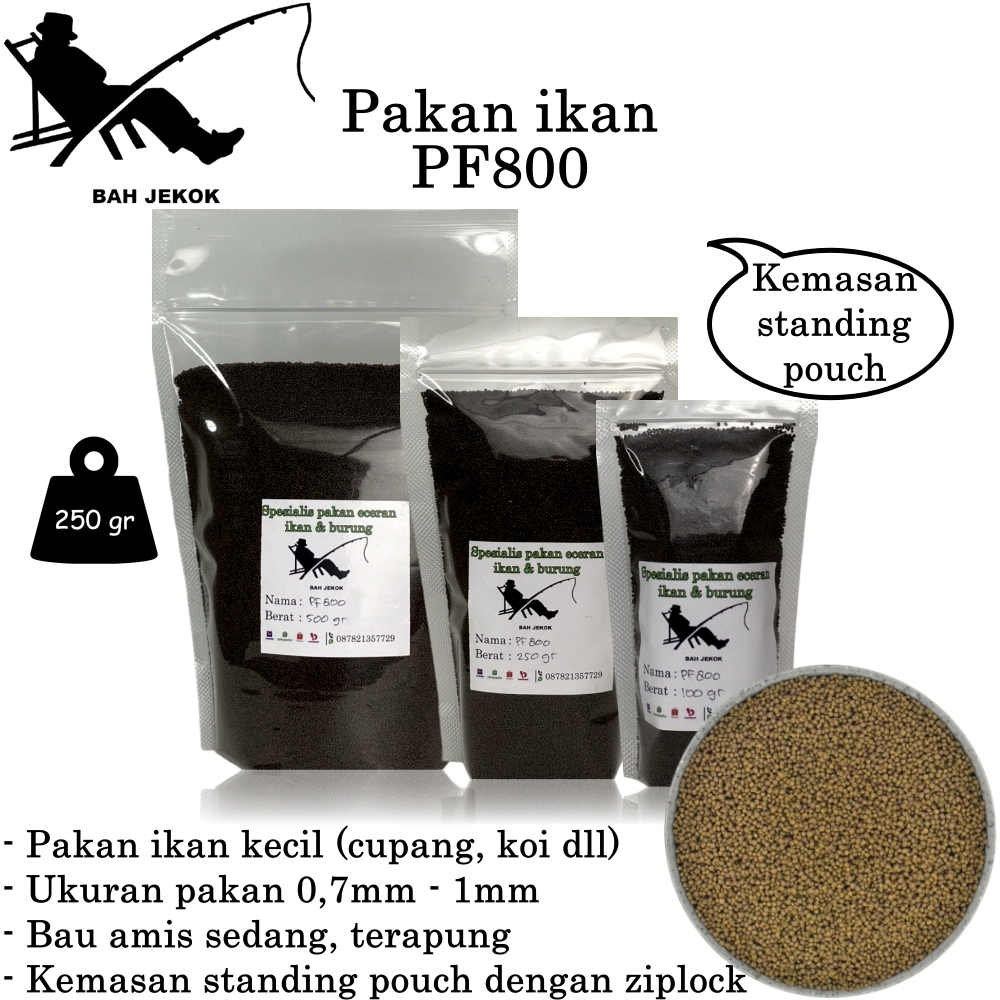 Jual Pelet PF800 Pakan Ikan Hias Kecil Bibit Cupang Koi Guppy Tertra ...