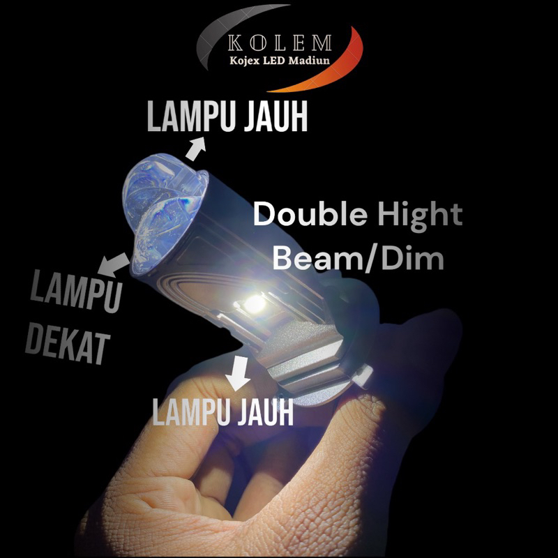 Jual Lampu Mobil Mini Projie H4 Double Hight Beam Laser | Shopee Indonesia