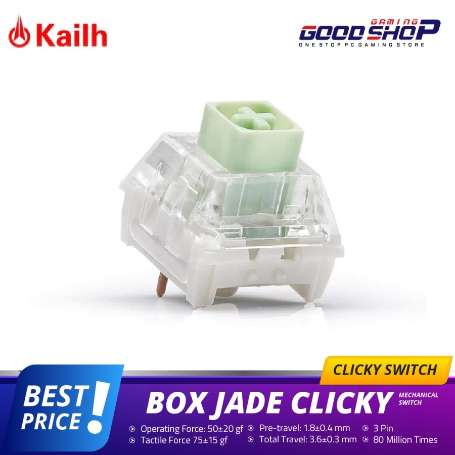 Jual Kailh Box Jade Clicky Switch Mechanical Keyboard | Shopee Indonesia