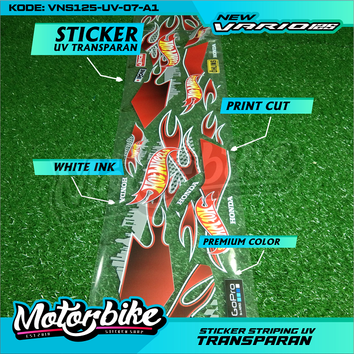 Jual STRIPING UV MOTIF HOTWHEELS MOTOR VARIO 125 NEW 2023 TERBARU VIRAL DISKON | Shopee Indonesia