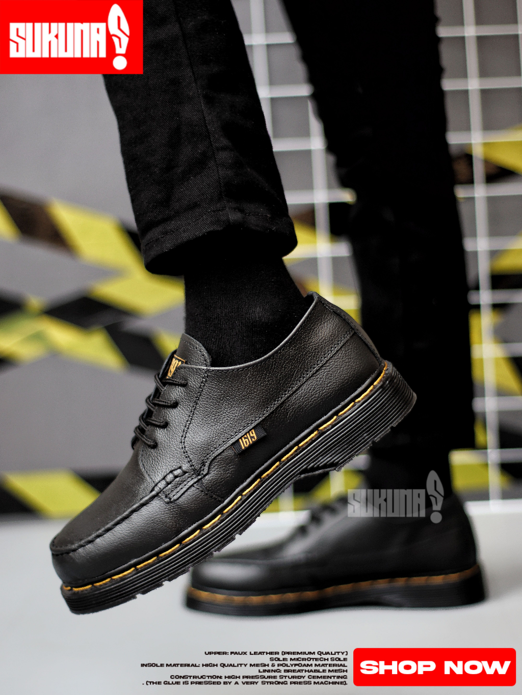 Jual Sepatu Pantofel Docmart Formal Oxford Hitam Kerja Pria - GON ...
