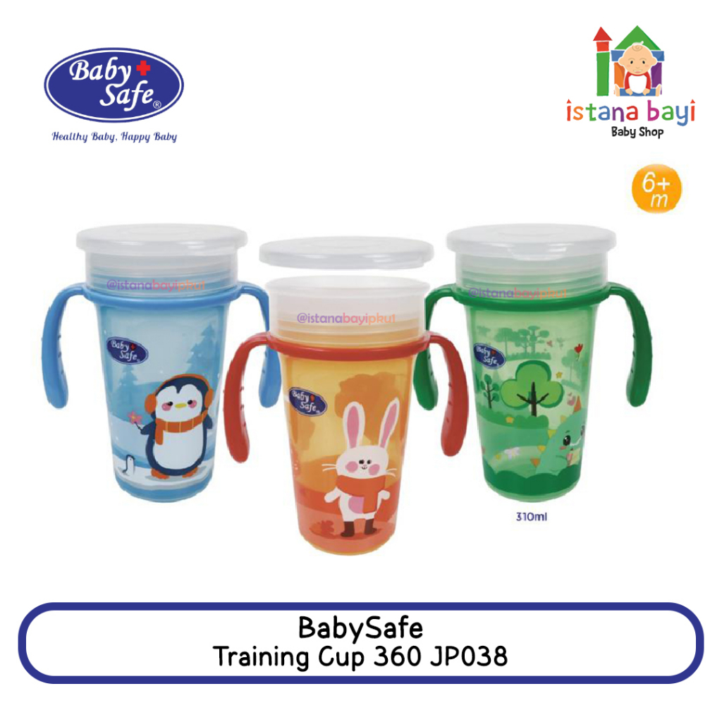 Jual Baby Safe 360° Sipper Cup With Handle - Gelas Anti Tumpah/AP013/JP038 | Shopee Indonesia