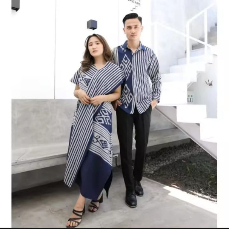Jual [READY STOCK]baju tenun couple - set couple tenun - baju tenun - couple tenun - couple ...