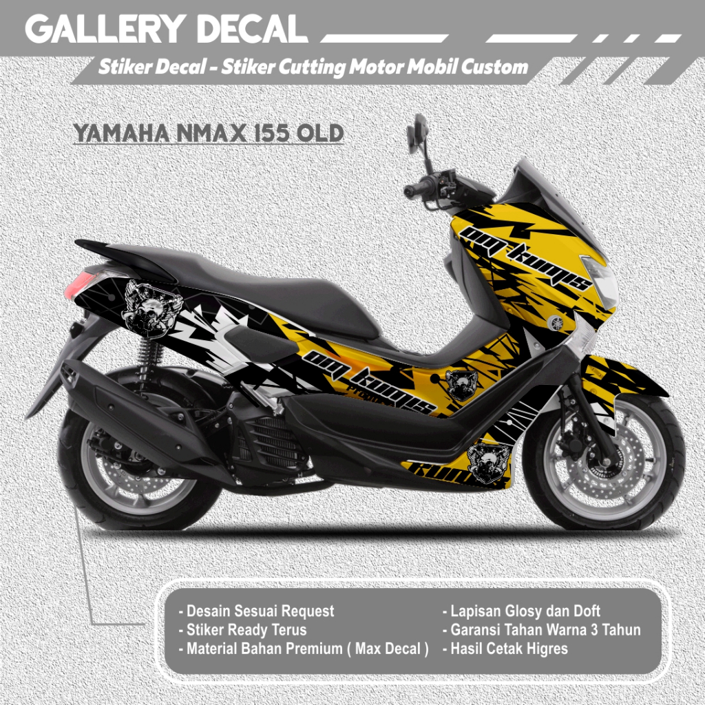 Jual STIKER DECAL YAMAHA NMAX 155 OLD FULL BODY | Shopee Indonesia