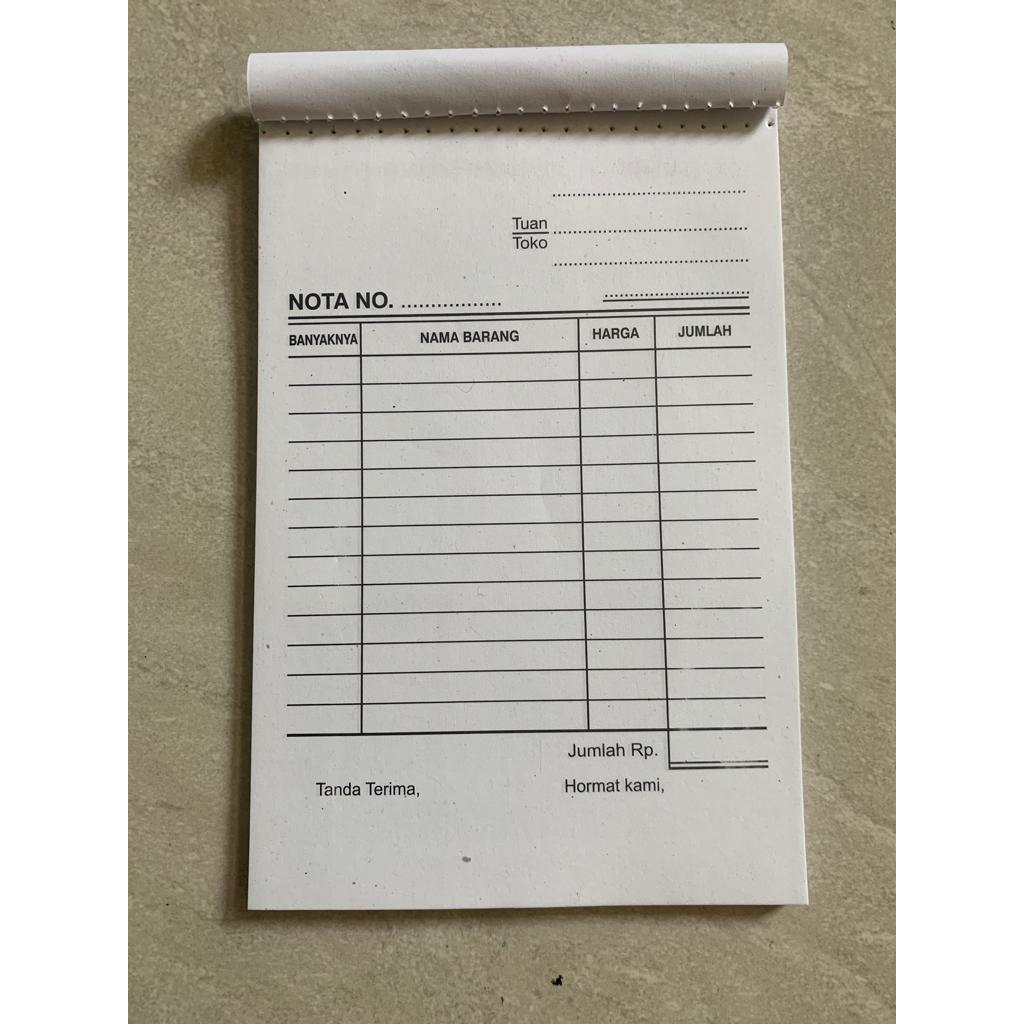 Jual NOTA KONTAN 1 PLY MURAH TANPA RANGKAP | Shopee Indonesia