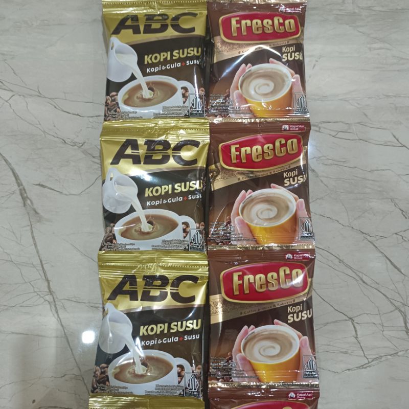 Jual Kopi ABC / FRESCO Susu Renteng isi 10 Sachet | Shopee Indonesia