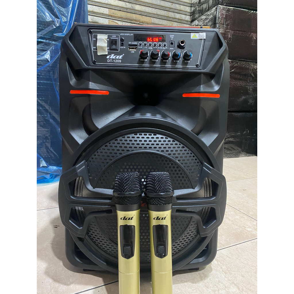 Jual speaker Portable 12 inch DAT DT1209 bluetooth | Shopee Indonesia