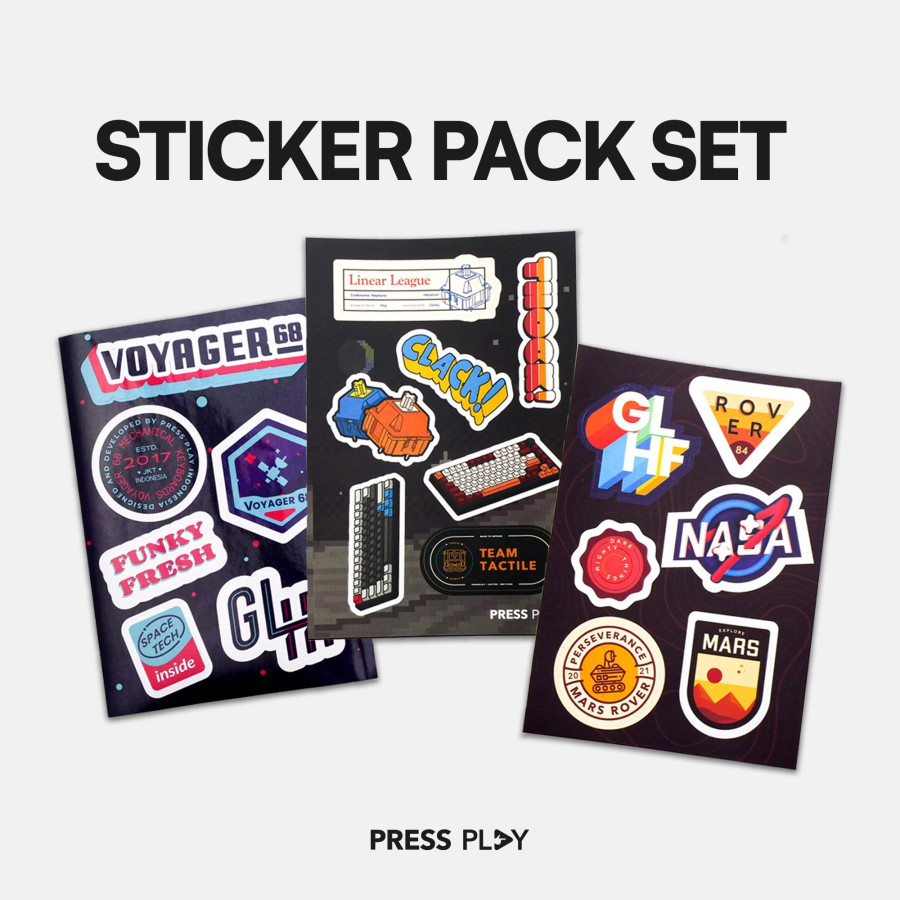 Jual Press Play Sticker Pack Set | Shopee Indonesia