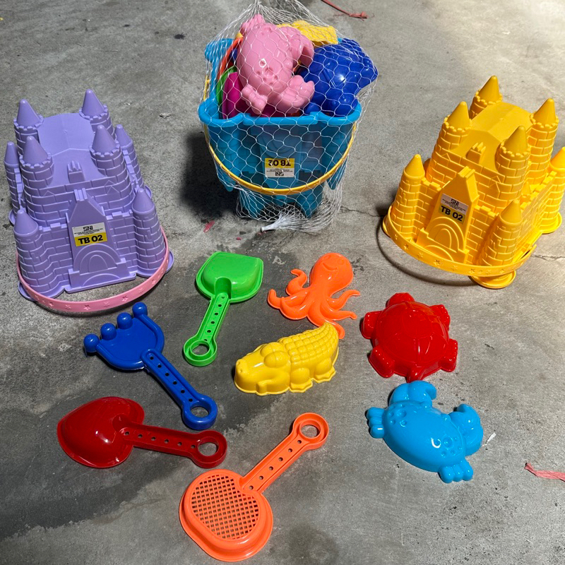 Jual UKURAN BESAR | Mainan Anak Ember Istana Pasir TB 02 /Mainan Timba Pasir Ada Cetakan Hewan ...