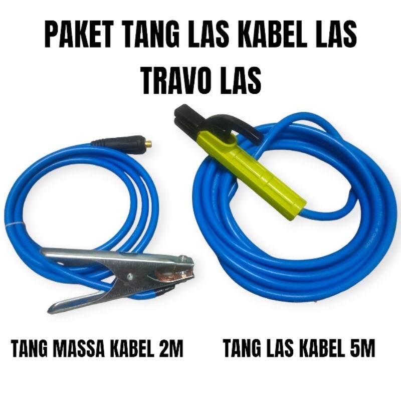 Jual PAKET TANG LAS KABEL LAS TANG MASSA MESIN LAS TRAVO LAS INVERTER 2M 3M 5M | Shopee Indonesia