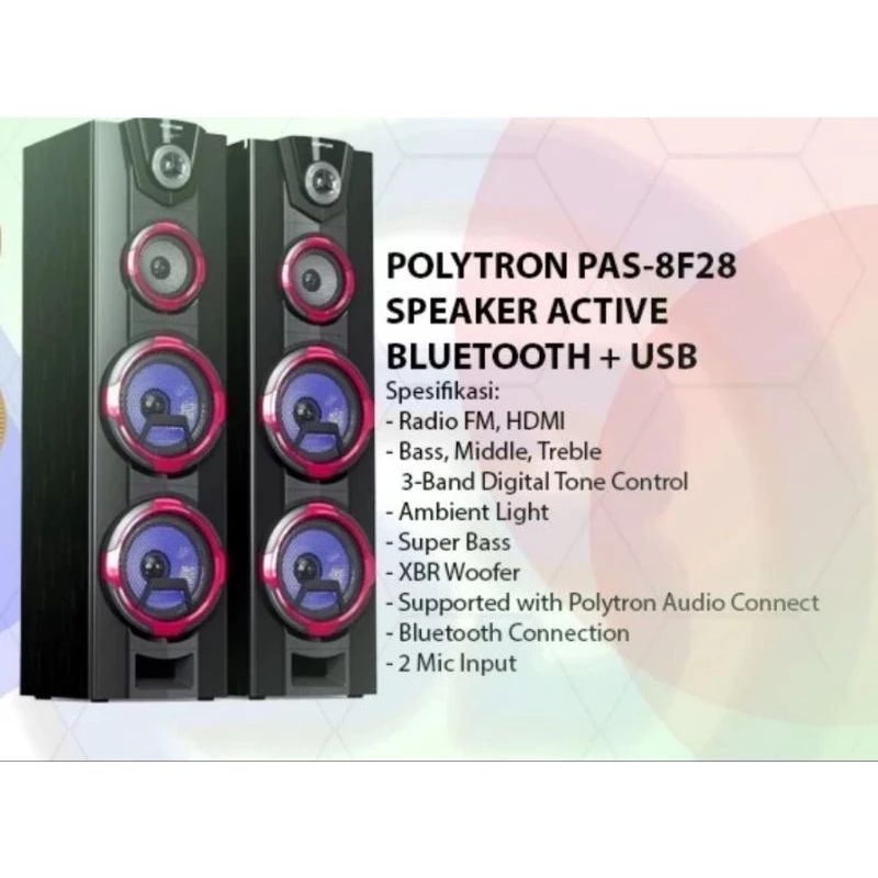 Jual speaker Polytron pas 8f28 support bluetooth/speaker Polytron ...