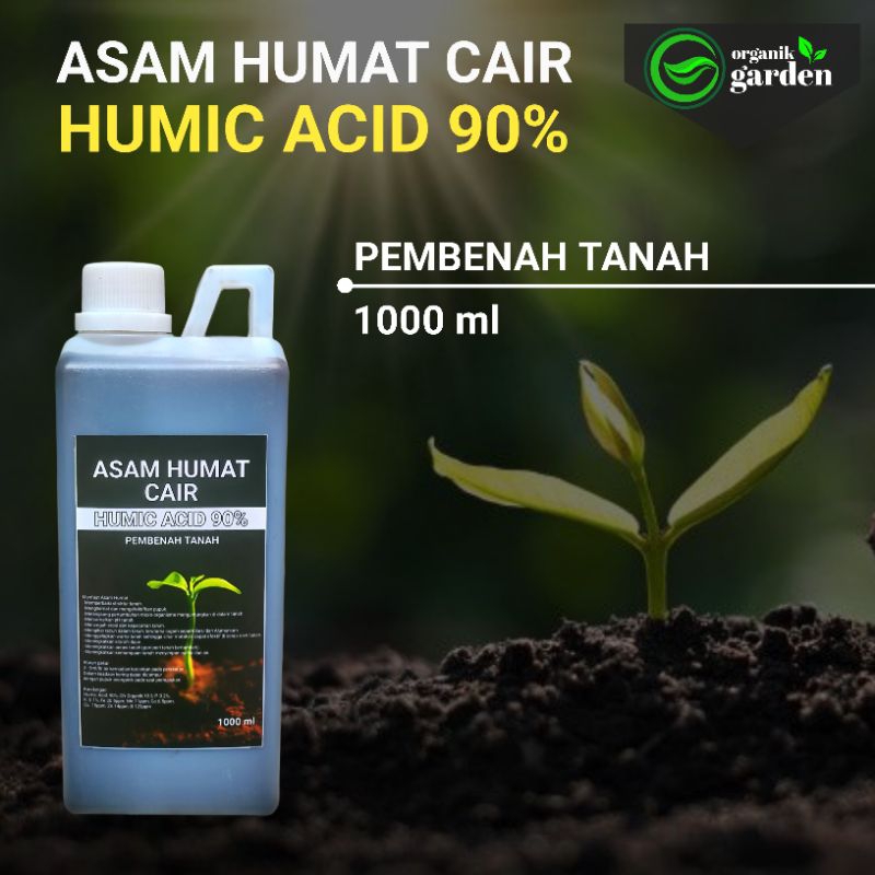 Jual ASAM HUMAT CAIR 90% | humic acid pembenah tanah 1000ml | Shopee Indonesia