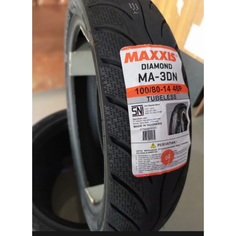 Jual MAXXIS DIAMOND 100/80-14 TUBELESS | Shopee Indonesia