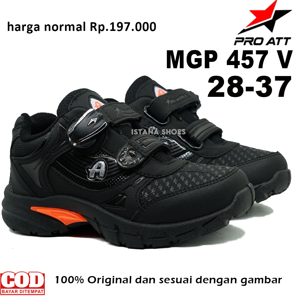 Jual SEPATU PRO ATT MGP 457 V MAGNET, SEPATU SEKOLAH ANAK LAKI LAKI PEREMPUAN COWOK CEWEK PAUD ...