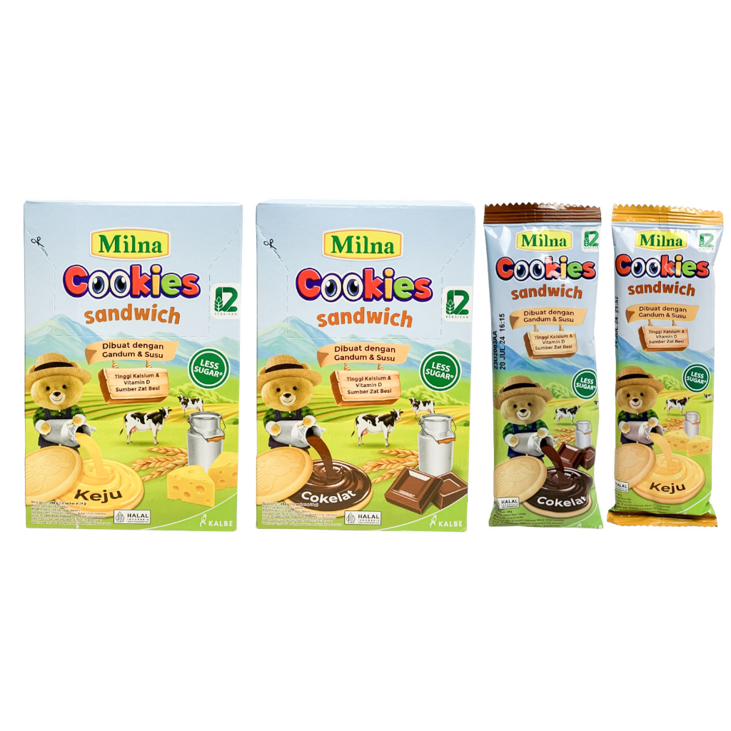 Jual MILNA Cookies Sandwich | Biskuit Mpasi Bayi | Biskuit Milna 1 ...