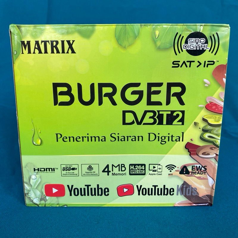 Jual STB Set Top Box Matrik Burger DVB-T2 | Shopee Indonesia